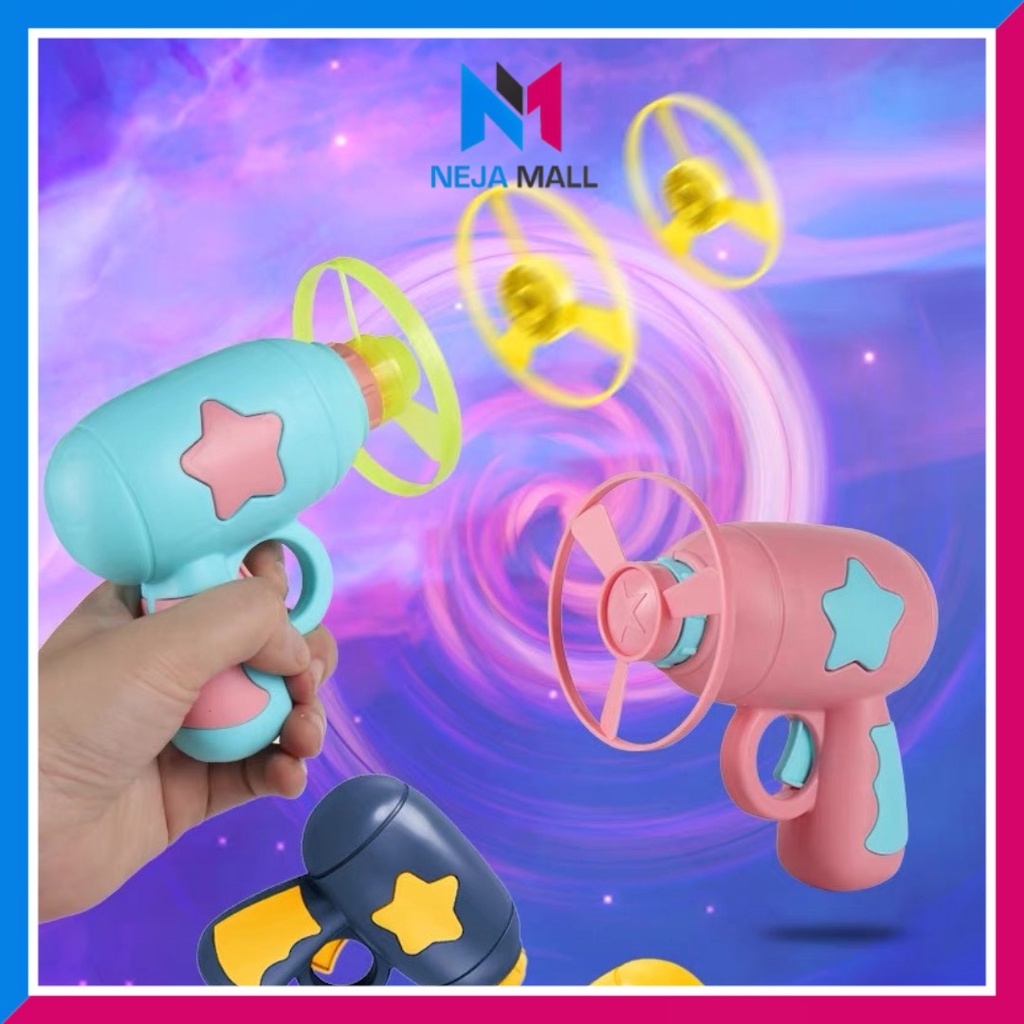 NEJA Ready Stock Colorful LED Flying Pull String UFO LED Flash Light Up ...