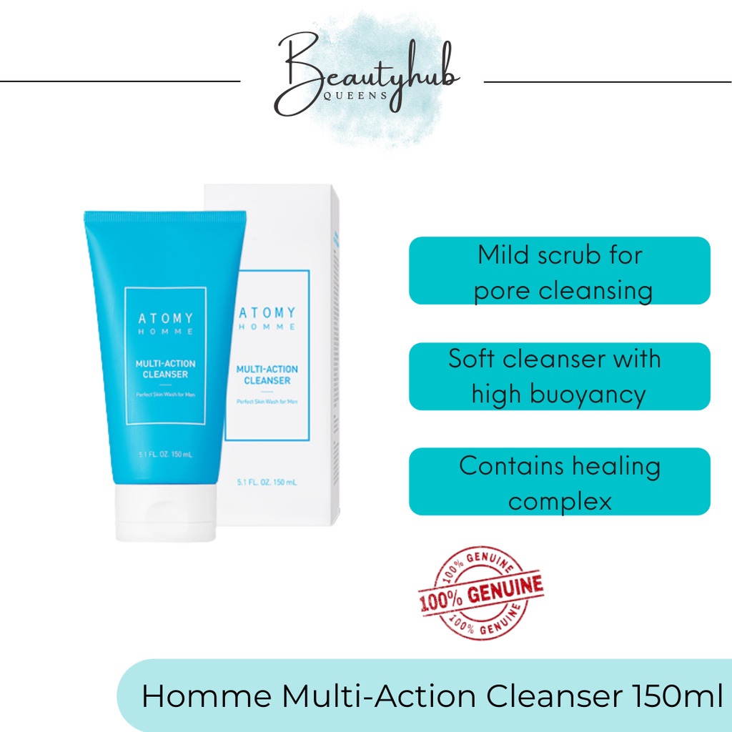 ATOMY HOMME MULTI-ACTION CLEANSER 150ml Pencuci Muka Untuk Lelaki ...
