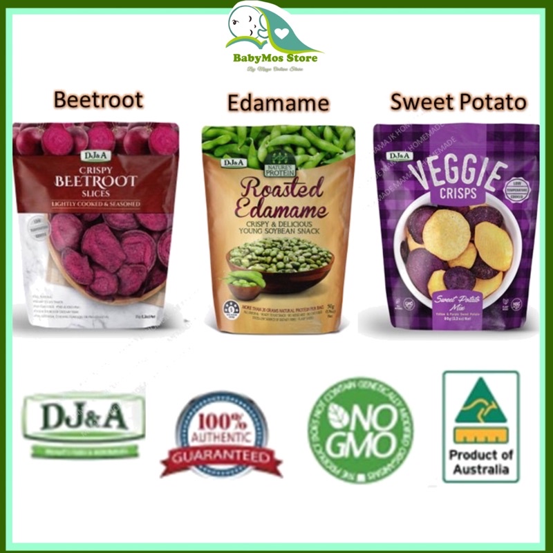 DJ&A HALAL Australia Crispy Sweet Potato Mix /Beetroot Slices 35g DJ&A ...