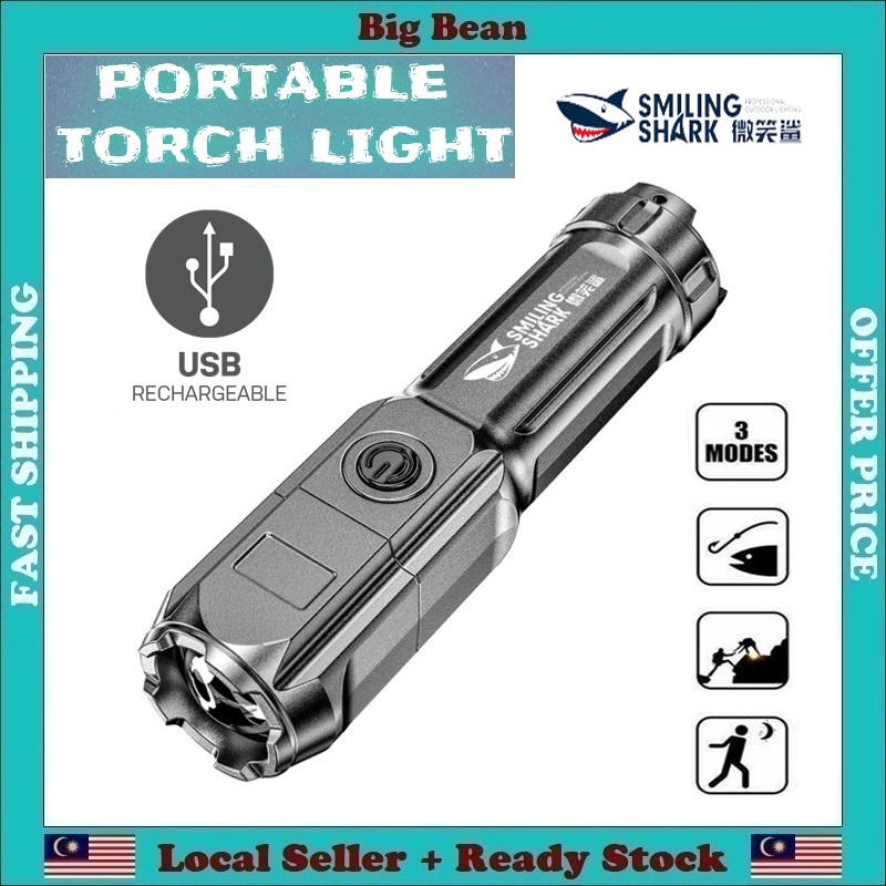 Multifunctional Mini Portable Flashlight Strong Light Rechargeable ...