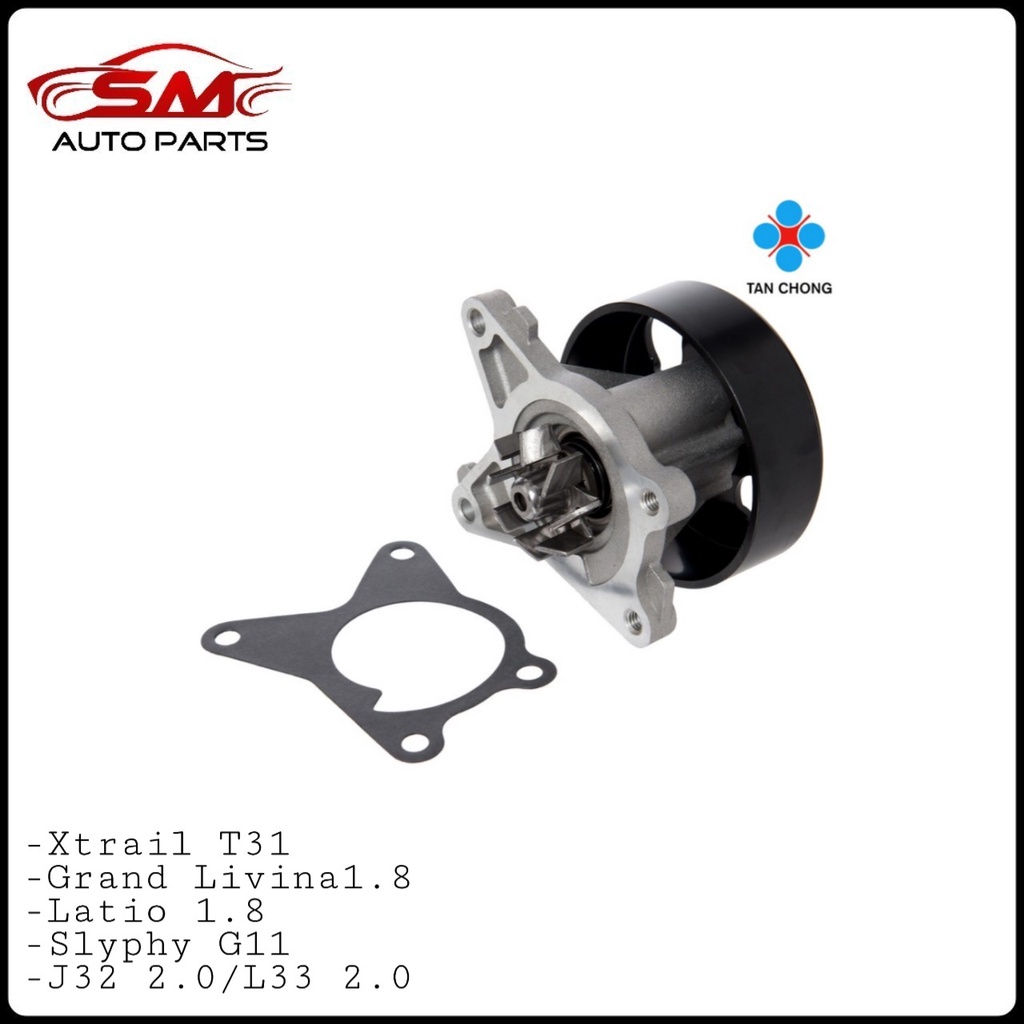 Tan Chong Water Pump - X-Trail T31 Latio 1.8 Livina 1.8 G11 J32 2.0 L33 ...