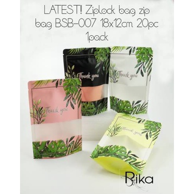 LATEST!! Ziplock bag zip bag BSB007 18x12cm 20pc 1pack | Shopee Malaysia