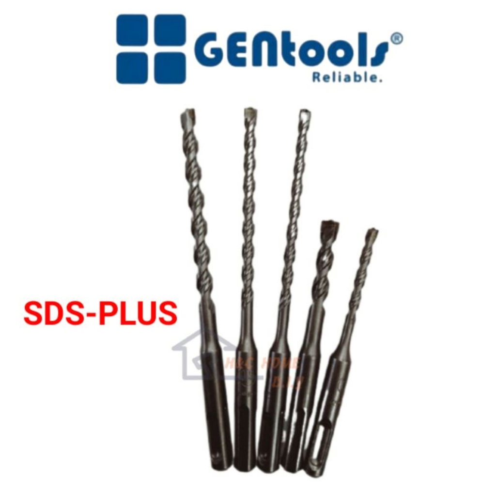 Gentools Masonary Bits SDS Plus / Mata Korek Batu Simen 5.5mm-8mm | Shopee Malaysia