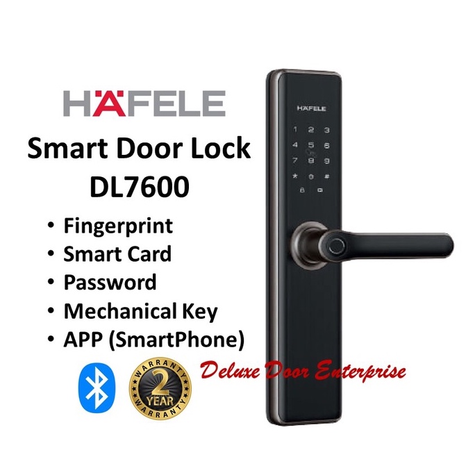 Hafele Smart Door Lock DL7600 / Digital Door Lock / Digital Lock ...