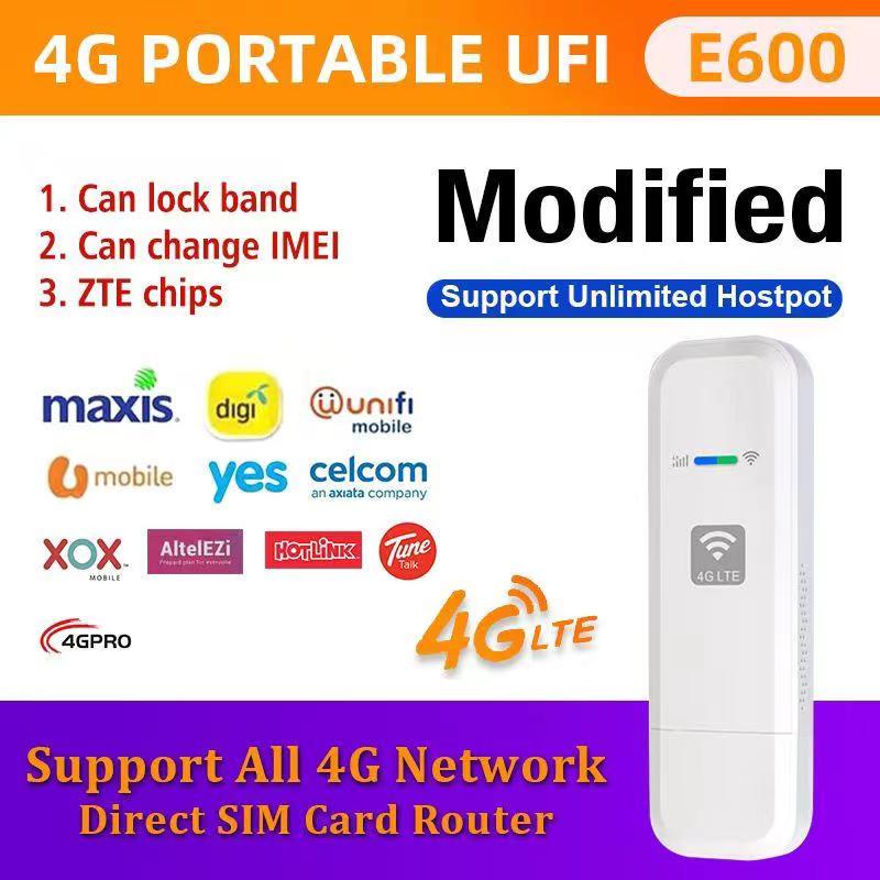 (Modified USB Wifi)USB router E600 ZTE chip 4G Wifi router wireless USB ...