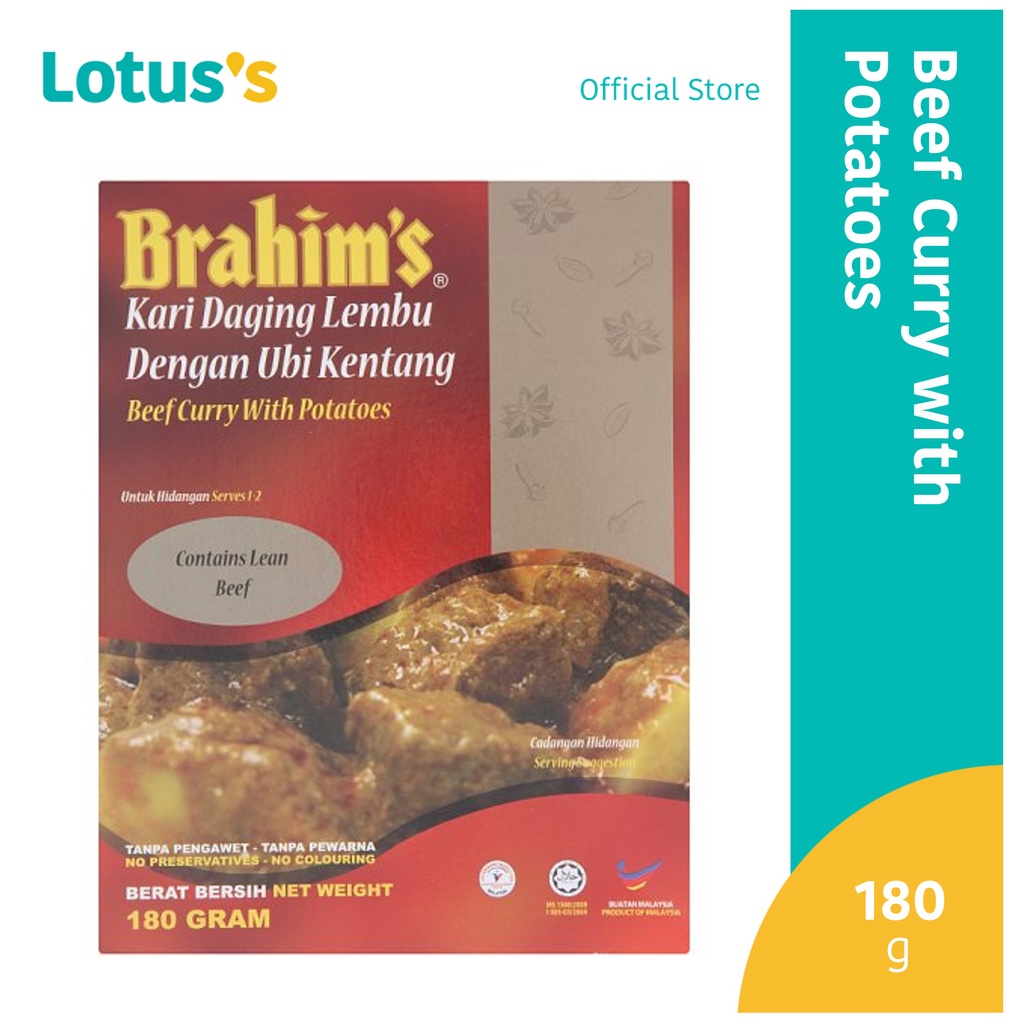 Brahim's Beef Curry with Potatoes 180g | Shopee Malaysia