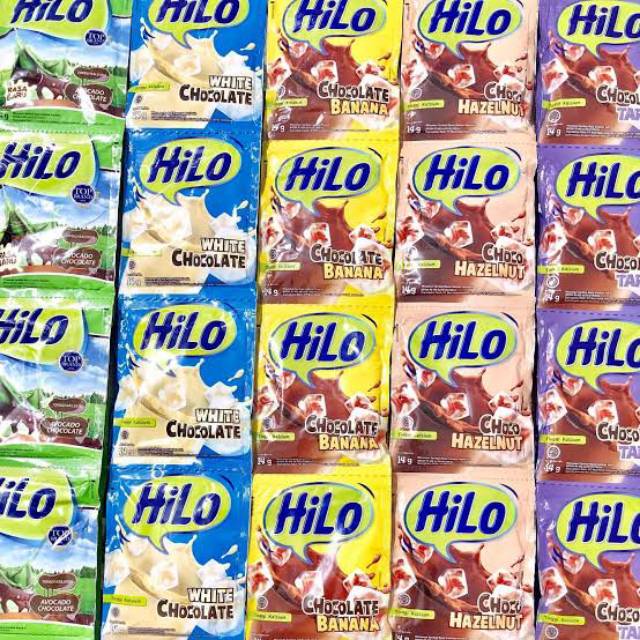 Hi Lo milk all flavors / Renceng contains 10 sachets | Shopee Malaysia