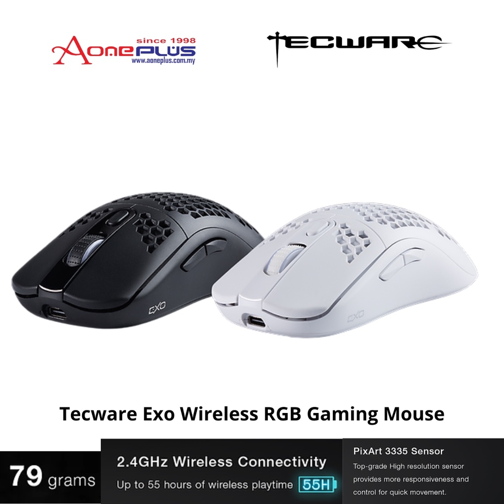 (AONE PLUS SS2) Tecware Exo Wireless RGB Gaming Mouse | Shopee Malaysia
