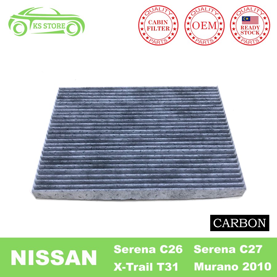 Nissan Serena C26 C27 X Trail T31 Suzuki Grand Vitara Carbon Cabin Air ...