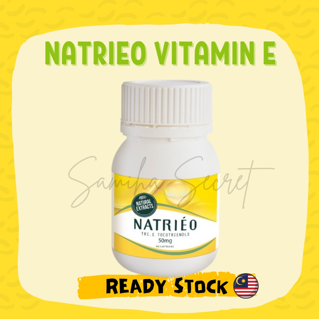 NATRIEO TOCOTRIENOLS VITAMIN E 50 MG (FORMERLY KNOWN AS TRI.E) SIME ...