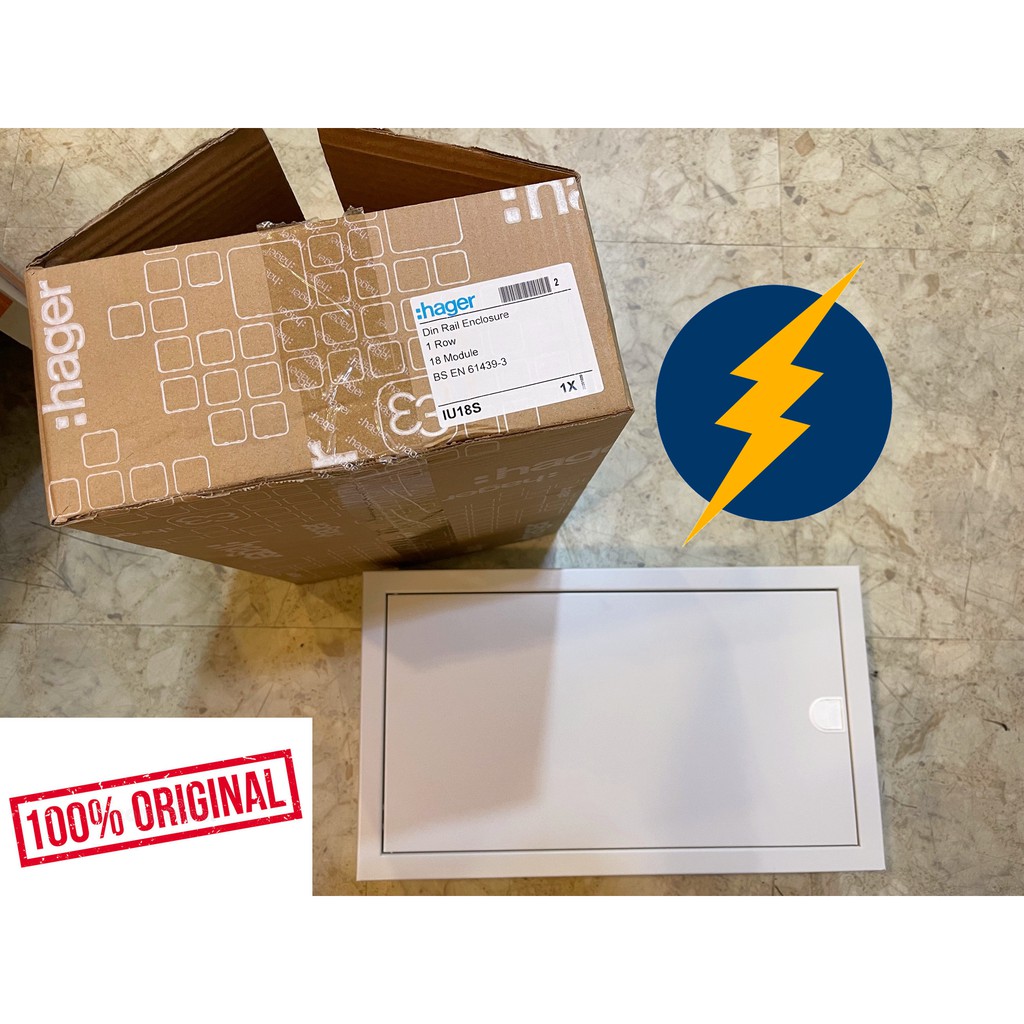 Hager IU18S METAL ENCLOSURE BOX ( 1 ROW 18 WAYS ) | Shopee Malaysia