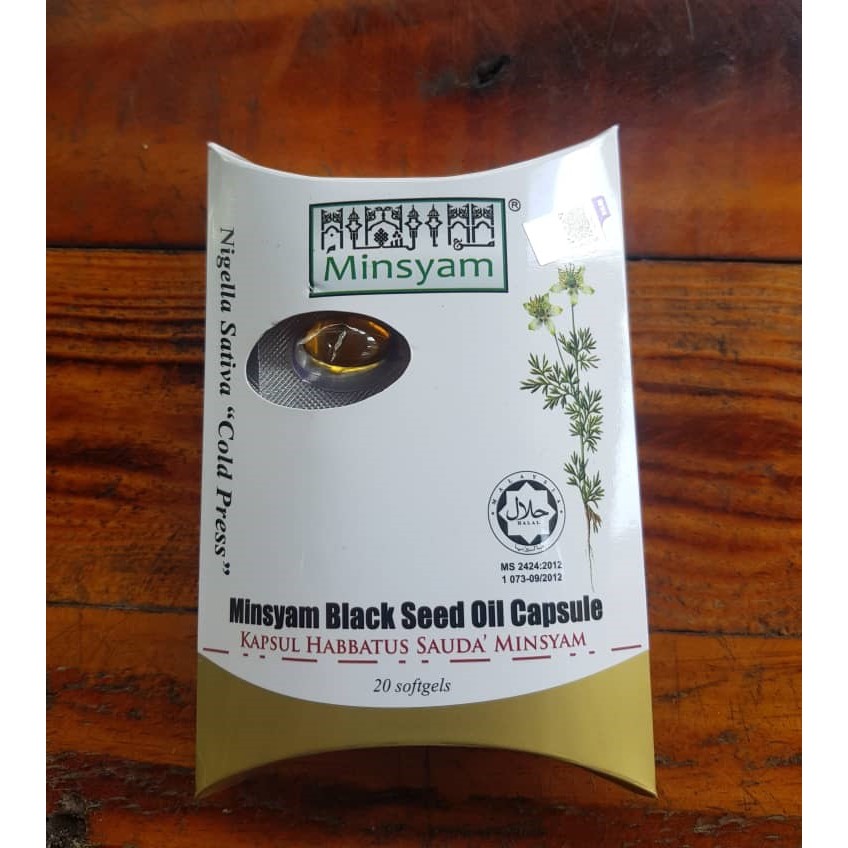 Minsyam Habbatus Sauda' Softgel (20'sx500mg) | Shopee Malaysia