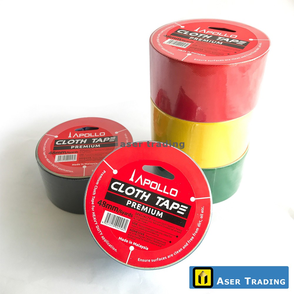 APOLLO CLOTH TAPE PREMIUM 48MM x 6YARDS | Shopee Malaysia