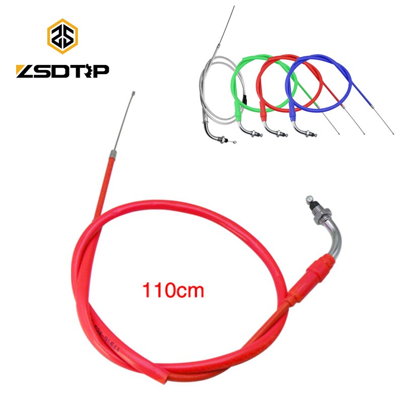 ZSDTRP 110cm Motorcycle Carburetor Elbow Throttle Grip Cable Line Fit ...