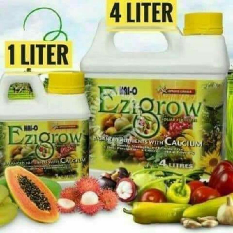 EZIGROW Baja Organik Tanaman Baja Foliar 💯 Original Hai O Subur Hormon Penggalak Daun Buah ...