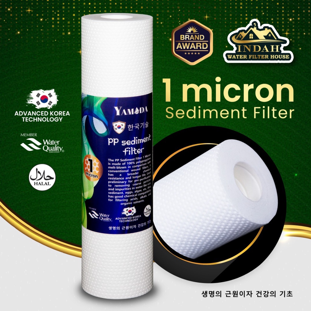 Yamda 10" PP Sediment Halal 140g Filter Replacement Cartridge Water ...