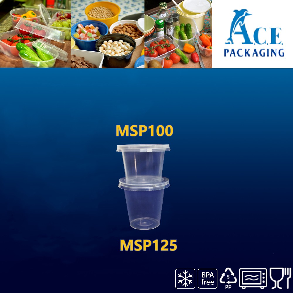 Microwave Disposable Round Small Plastic Food Container/Take Away ...