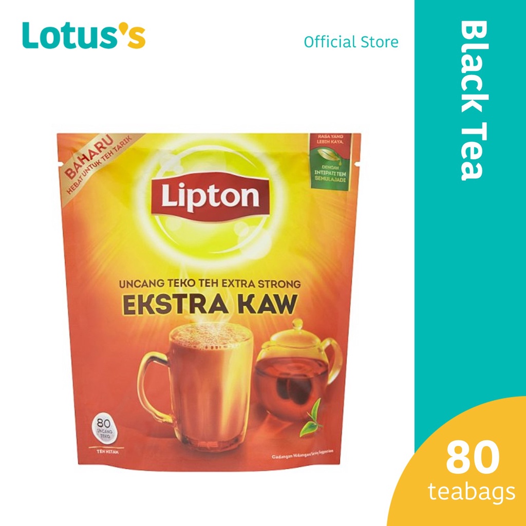Lipton Yellow Label Extra Strong Black Tea (80 x 184g) | Shopee Malaysia