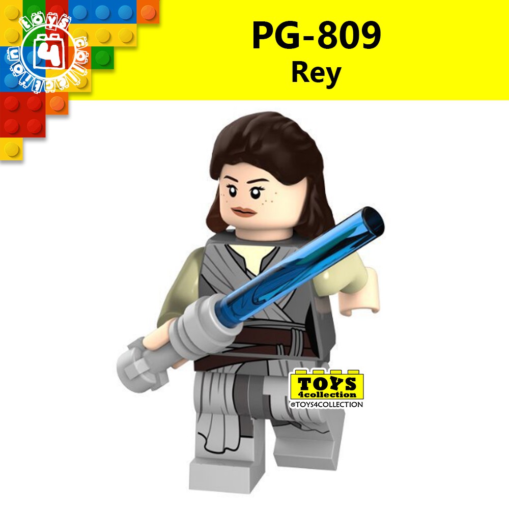 PG809 Star Wars Rey Minifigures Block Compatible Building Blocks ...