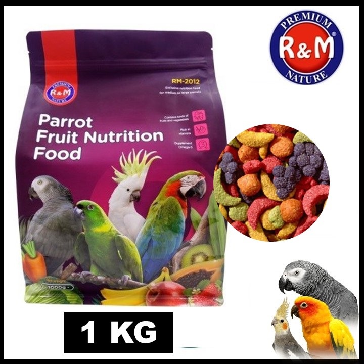 R&M Parrot Fruit Nutrition Food / Zupreem Parrot Fruit Blend / Bird ...