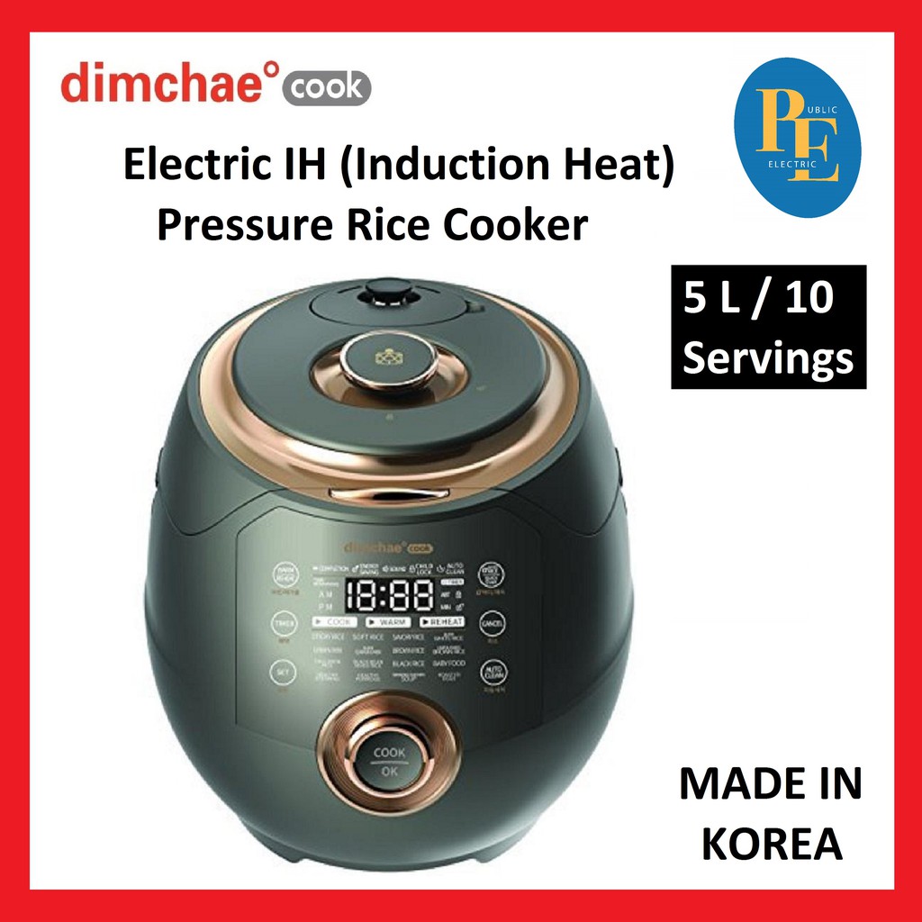 Dimchae Electric IH Pressure Rice Cooker 10Servings - RCP-10TSS ...