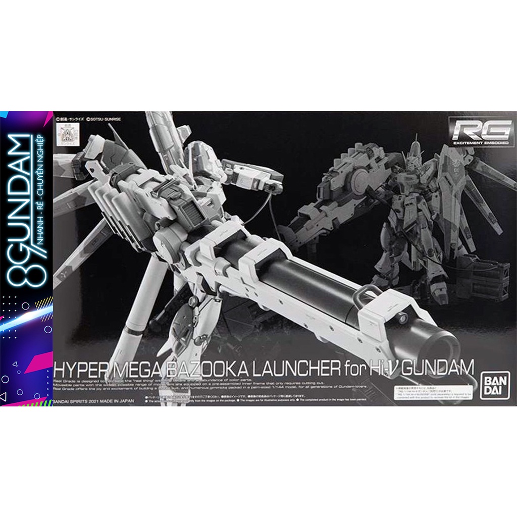 Hyper Mega Bazooka Equipment Assembly Model for RG Hinu Hi Nu Hi-V ...