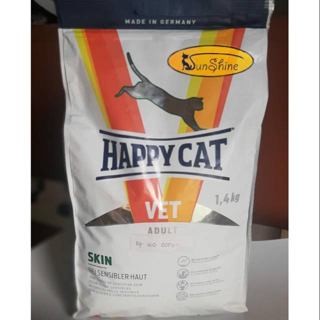 Happy CAT SKIN VET Adult Therapy Feed Made in Germany 1.4 Kg Dryfood ...