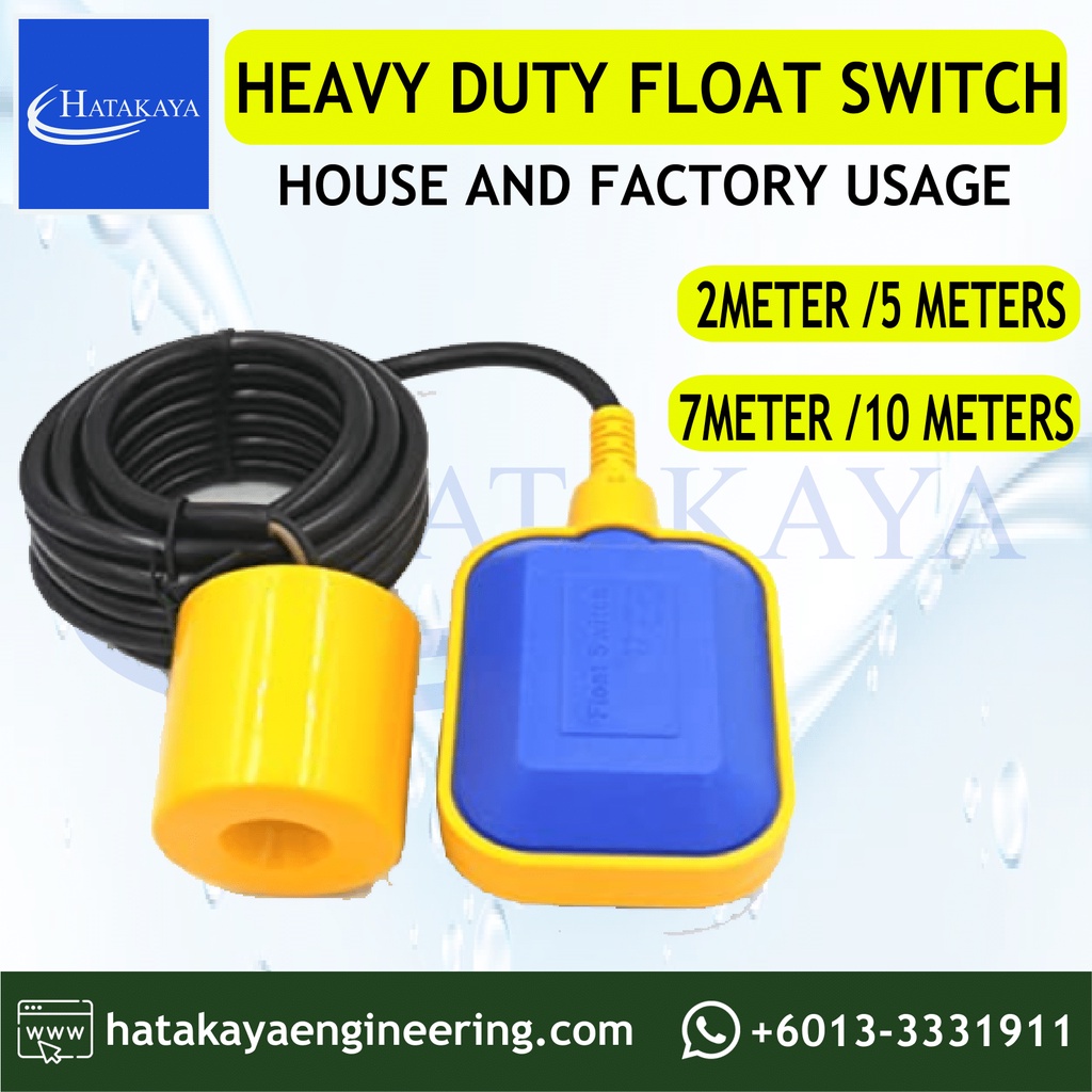 HTKY QUALITY Water Tank Controller 2m 5m 10m Float Switch with Wire ( Water Level Sensor ...