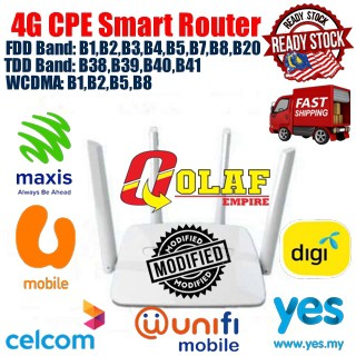 4G CPE Smart Router !!!Ready Stock!!! All Telco Support | Shopee Malaysia