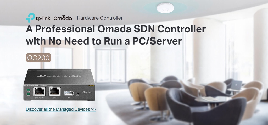 TP-LINK OC200 STANDARD PORT 10/100MBPS /OC300 Omada Hardware Controller ...
