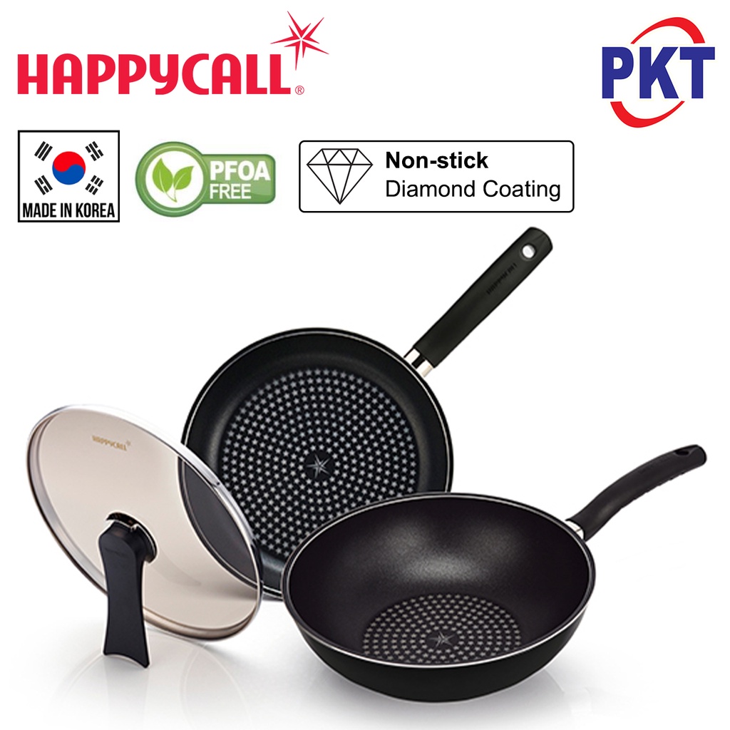 HAPPYCALL KOREA SOLAR Diamond 3pc Non-stick Cookware Set [3900-0121 ...