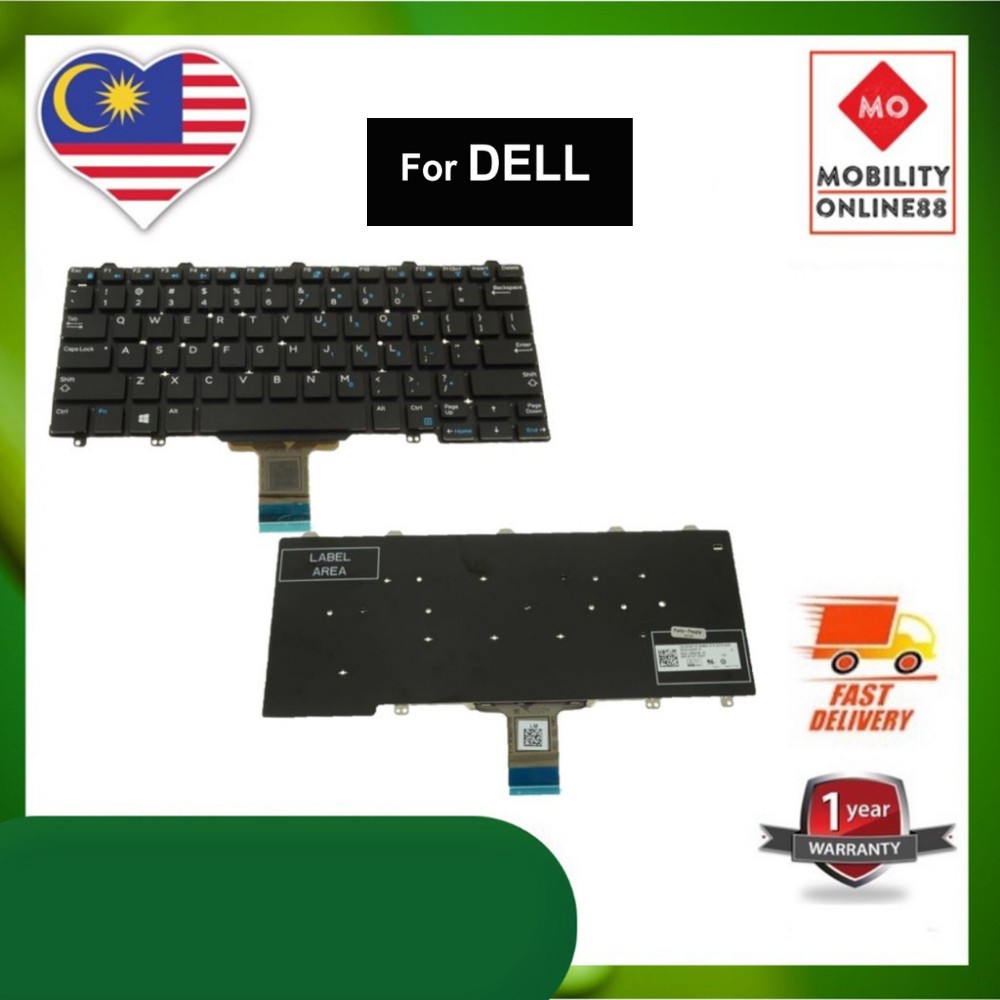 DELL E7250 E5270 E7270 Laptop Keyboard | Shopee Malaysia