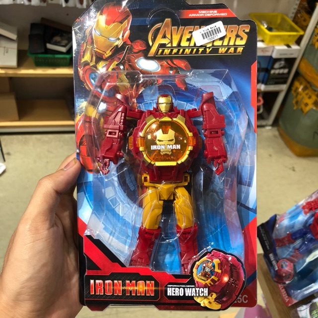 PROMOTION ‼️ Avengers Iron Man Robot Kid’s Watch | Shopee Malaysia