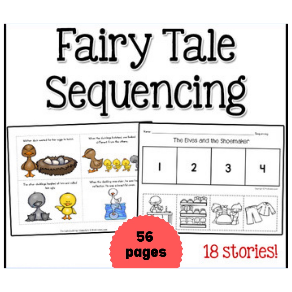 A334 - Printable Fairy Tales Story Sequencing – 18 stories 56 pages ...