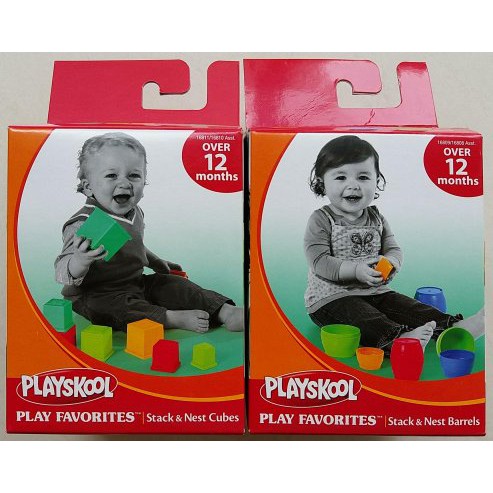 Mainan Playskool Stack & Nest (Barrels / Cubes) | Shopee Malaysia