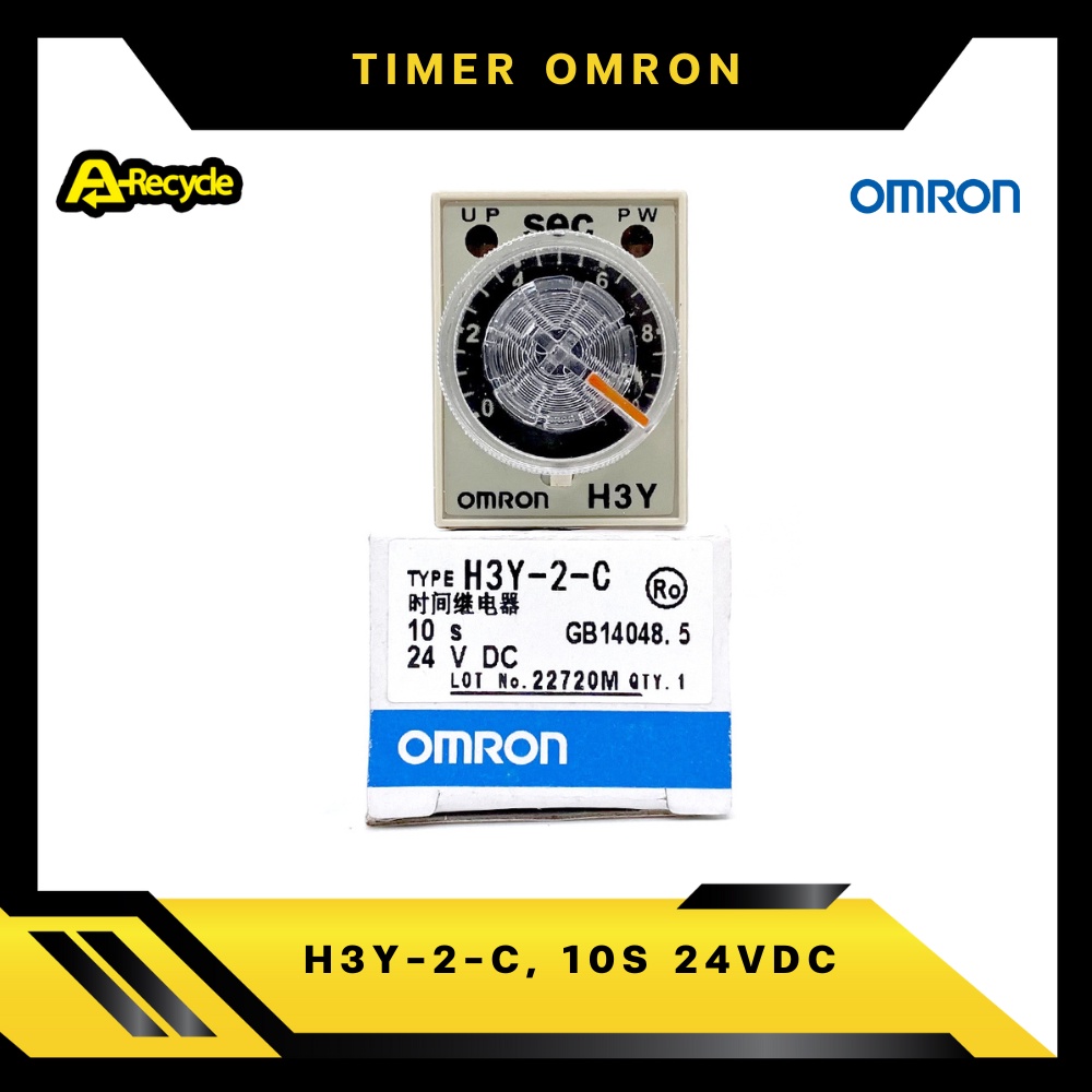 OMRON H3Y-2-C 10S 24VDC TIMER RELAY 2 Contact 8 Pin | Shopee Malaysia