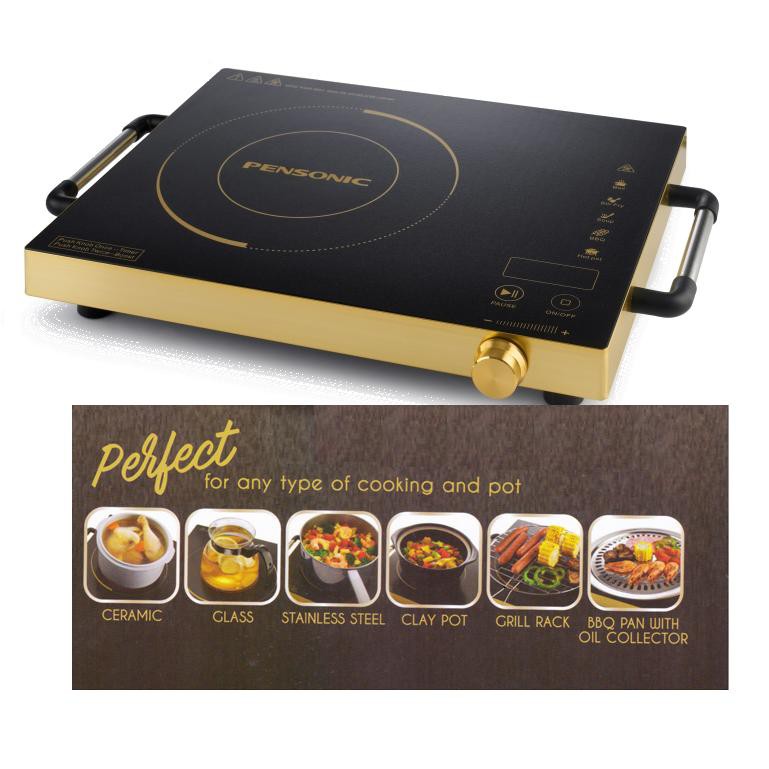 Pensonic Ceramic Cooker PCC-2200D With FOC BBQ PAN AND GRILL RACK ...