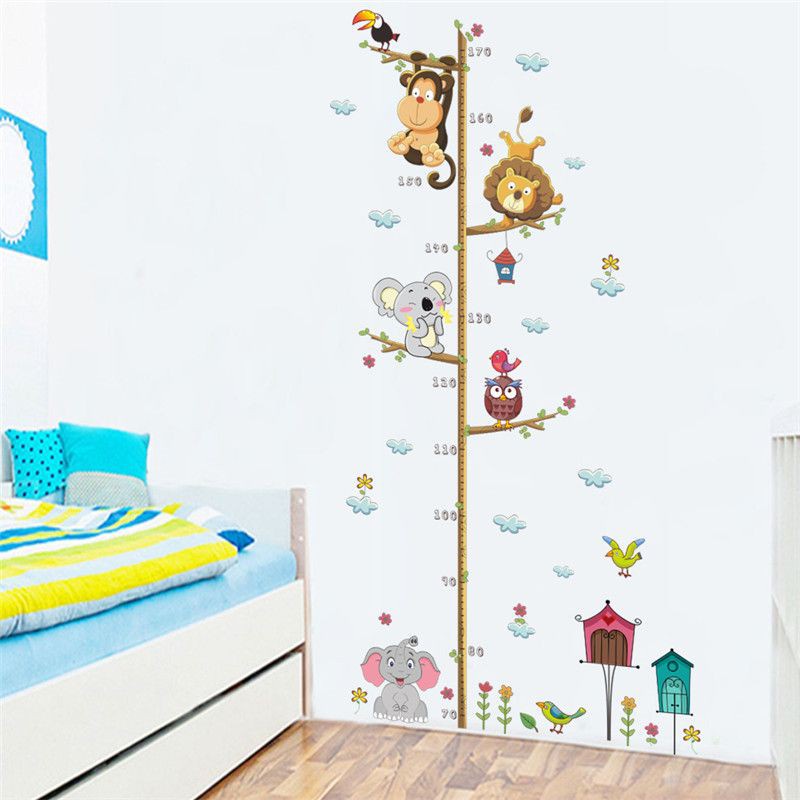 MPro2 Cute Children's Height Measuring Wall Stickers Wall Sticker Room ...