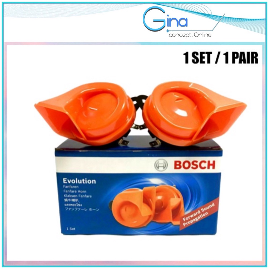 100% Original Hella Bosch Evolution Fanfare Compact BM Horn (1 Pair ...