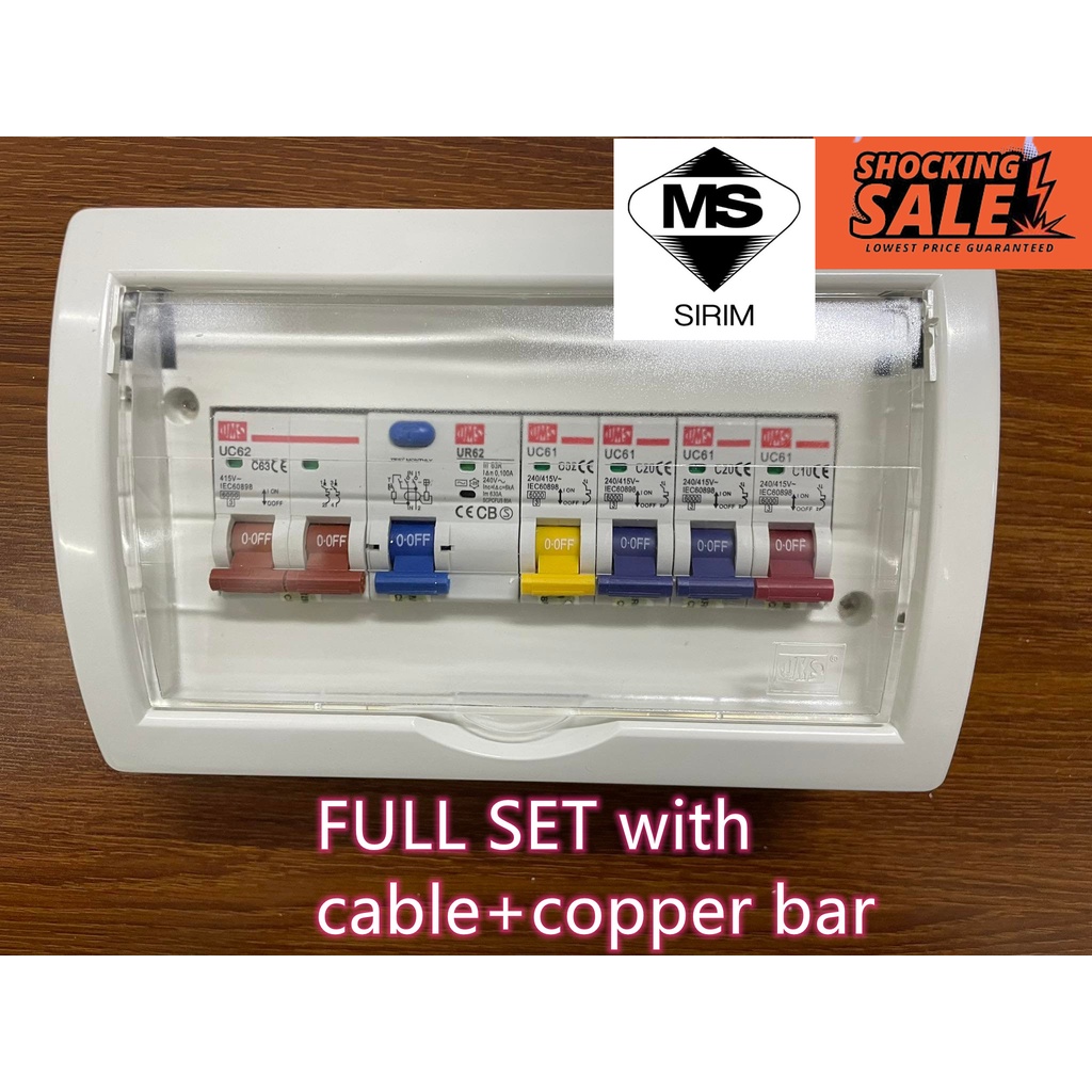 ⚡️SHOCKING SALE⚡️ FULL SET CONSUMER BOX 8.5 WAY 1 ROW ELECTRICAL DB BOX ...