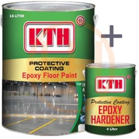 20 Liter KTH Two Pack Epoxy Floor Paint - 16 Liter + 4 Liter | Shopee ...