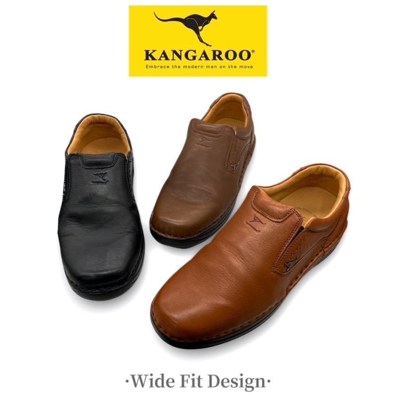 Kangaroo Shoes Genuine Cow Leather Slip On Shoes Men Comfy Loafers ...