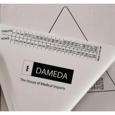 DAMEDA Pill Counting Tray | Heavy Duty Plastic | Triangular | Shopee ...