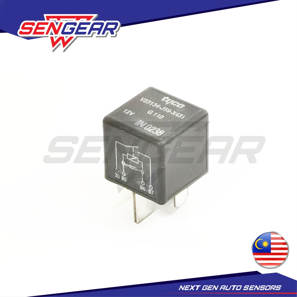 MITSUBISHI AIRCOND FAN RELAY 4PIN(MULTI USE)USED PART MR-301978 ...