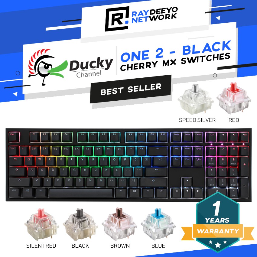 DUCKY One 2 RGB Double Shot PBT Mechanical Keyboard [Choose Your ...