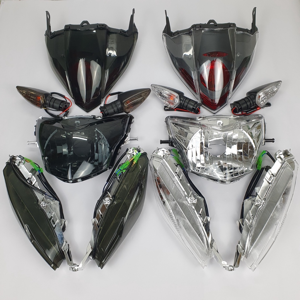 YAMAHA Lc135 New v4 v5 v6 v7 Head Lamp / Front & Rear Signal Lamp / Tail Lamp [ CLEAR / TINTED ...