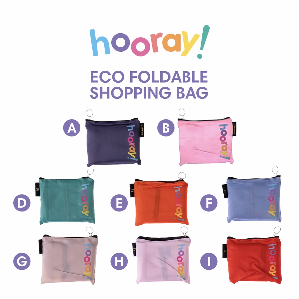 HOORAY! ECO SHOPPING BAG FOLDABLE REUSABLE PLAIN - LARGE EB600 EB601 ...