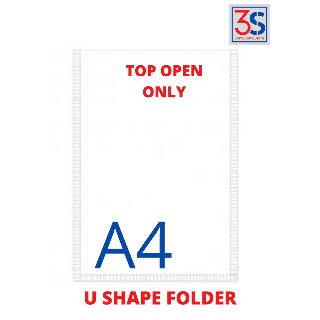 [ PVC FOLDER ] A4 L / U / C SHAPE PVC FOLDER / L SHAPE FILE / U SHAPE ...