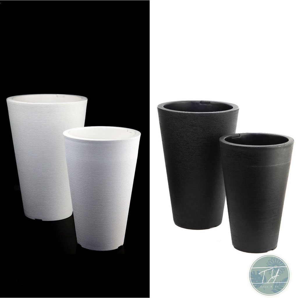 🌿KUALITI PREMIUM 🌿 Pasu Plastik Tinggi // Plastic Flower Plant Pot in ...