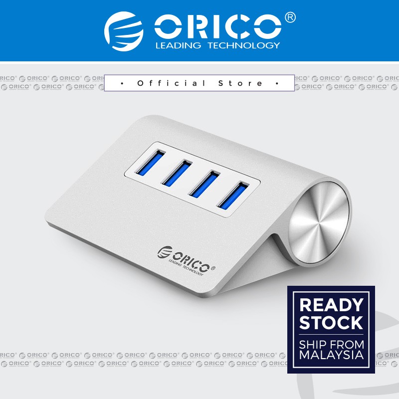 ORICO M3H4 Premium Aluminium USB3.0 4 Port Hub | Shopee Malaysia